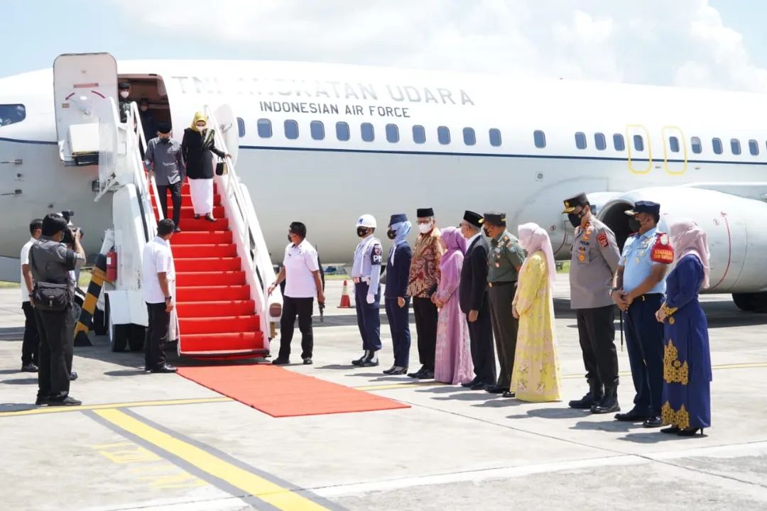 Pangdam IM Sambut Kedatangan Wapres RI di Bandara SIM
