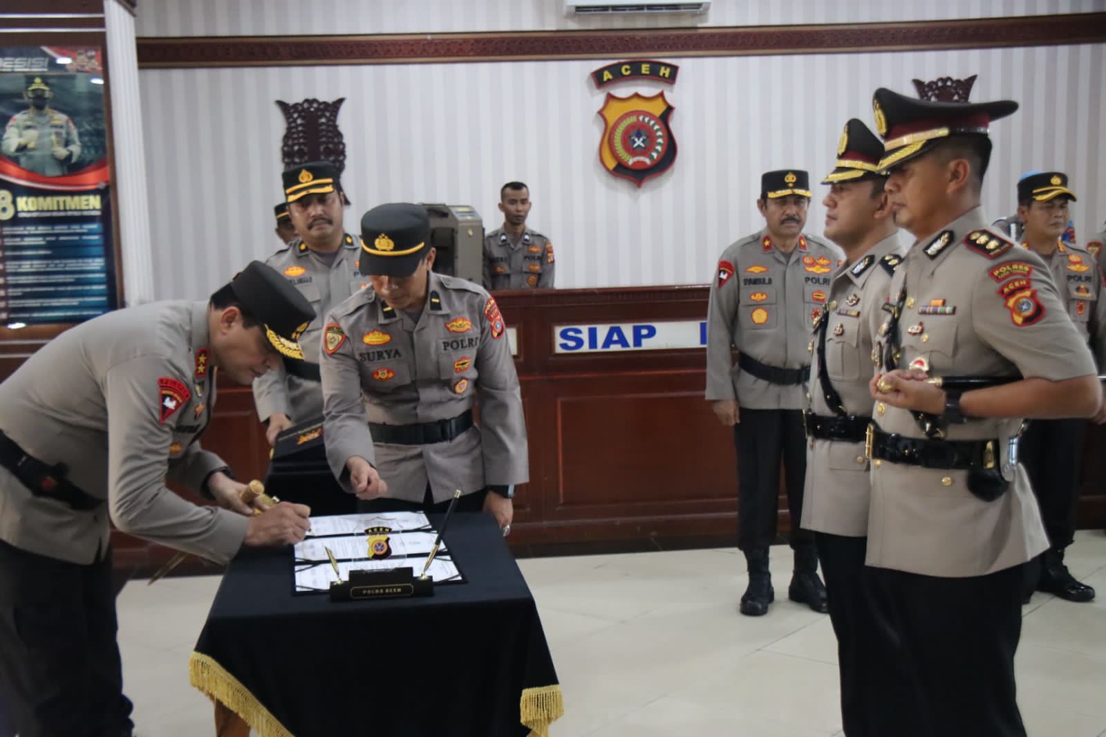 Kapolda Aceh Sertijab Tiga Pejabat Utama dan 3 Kapolres