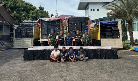 Bea Cukai Gagalkan Penyelundupan 9 juta Batang Rokok Impor Ilegal di Perairan Aceh