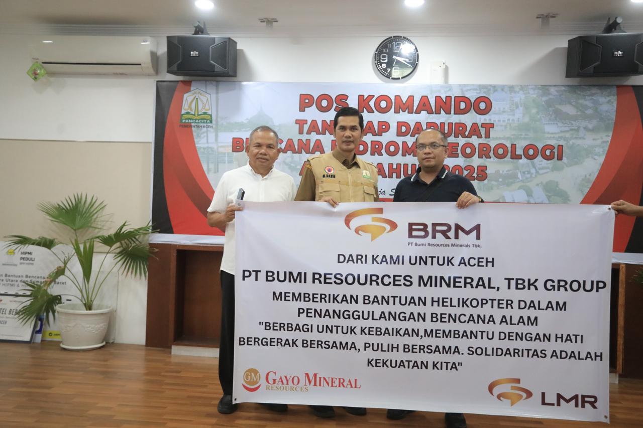 PT Bumi Resources Mineral Tbk Serahkan Bantuan Helikopter untuk ...
