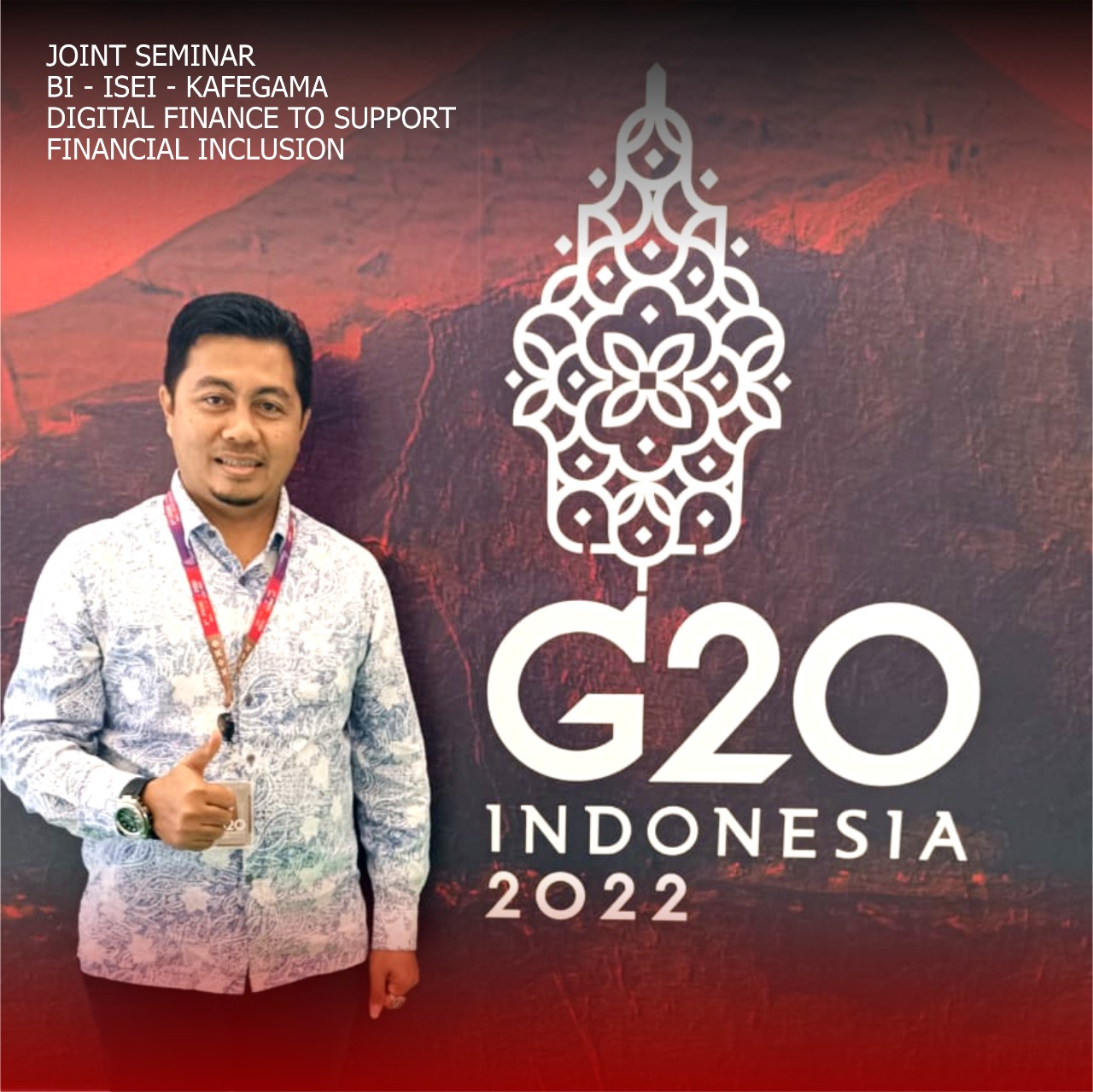 Putra Aceh Timur Wakili ISEI ikut Seminar G20 di Bali
